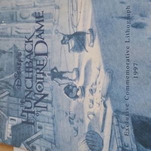 Disney | Art | Disneys Hunchback Lithograph 997 | Poshmark